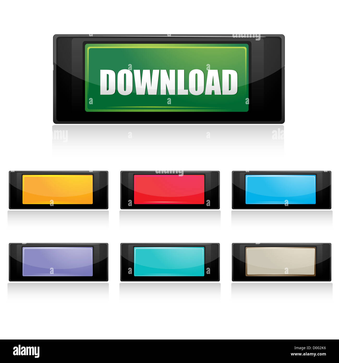 illustration of downloading sign on white background Stock Photo - Alamy