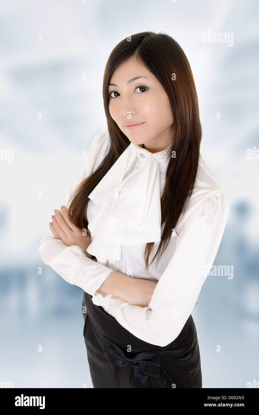 Successful business woman with confident expression in office Stock ...