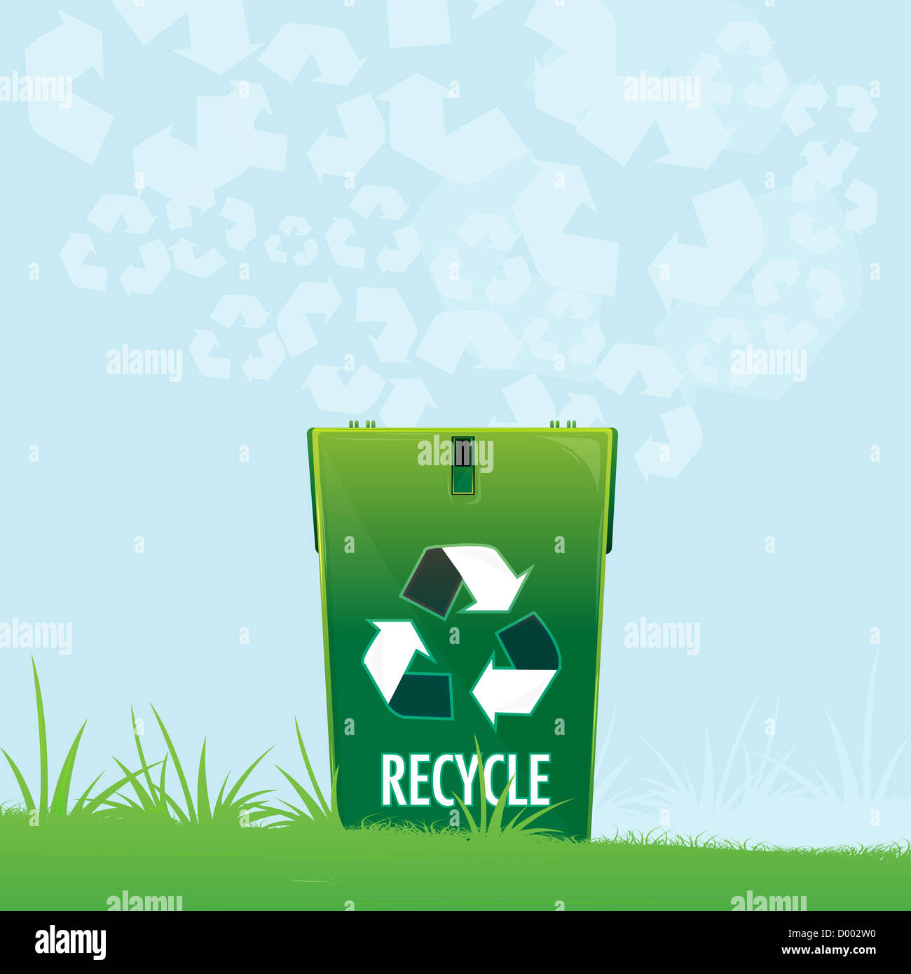 illustration of natural recycle Stock Photo - Alamy