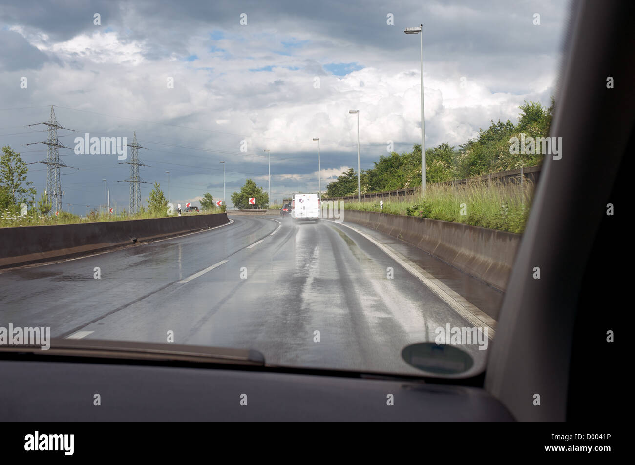 Slip road hi-res stock photography and images - Alamy