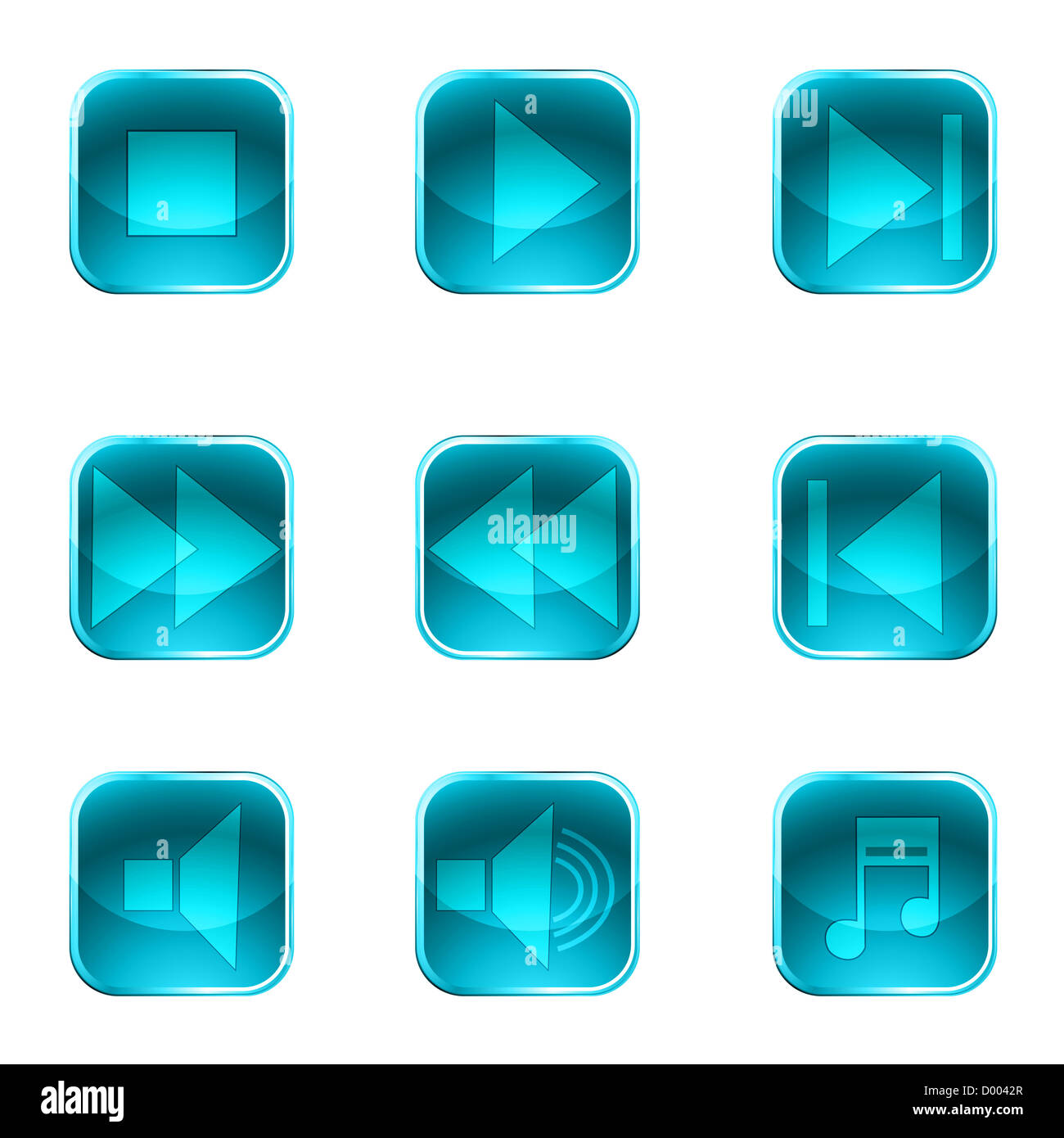 illustration of instrument buttons on white background Stock Photo - Alamy