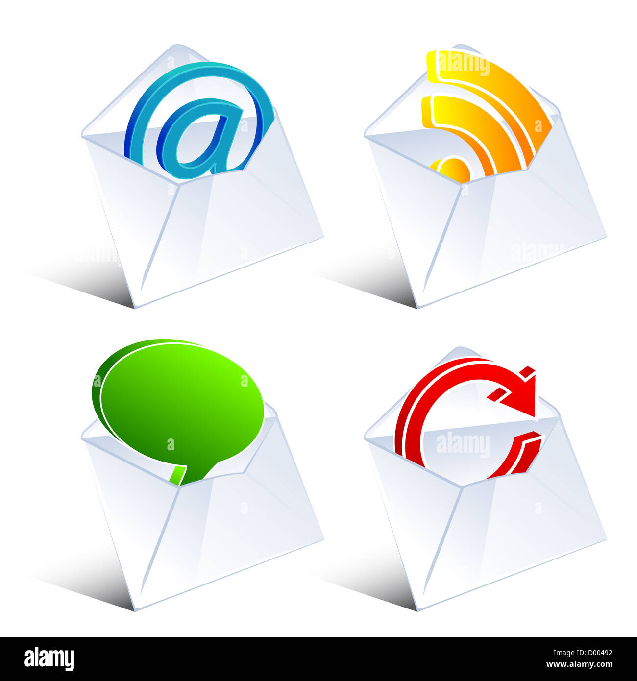 illustration of web signs on white background Stock Photo - Alamy