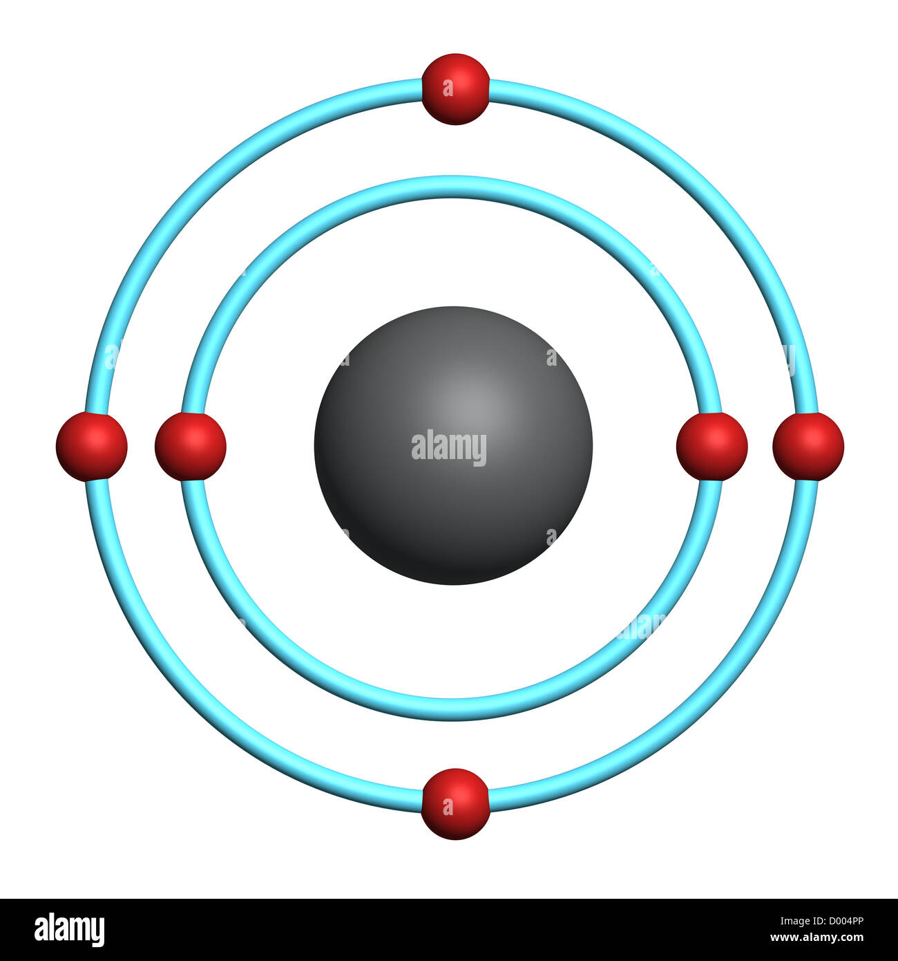 carbon atom on white background Stock Photo - Alamy