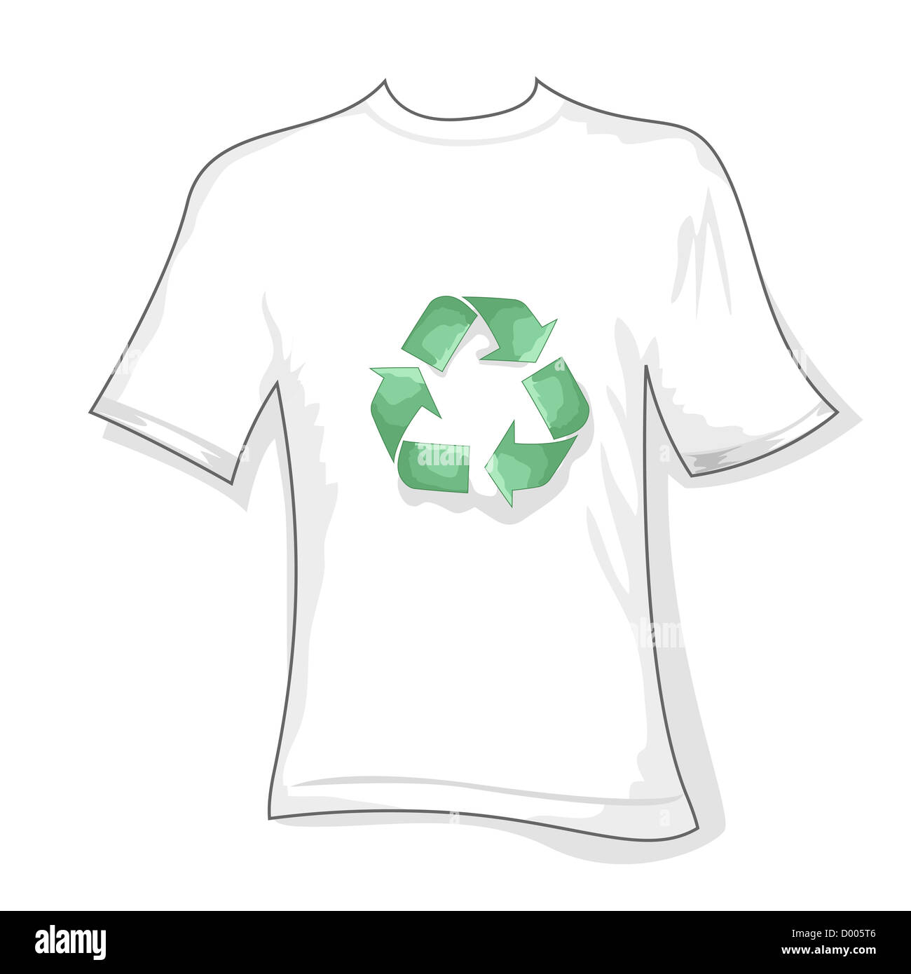 Recycling symbol shirt illustration hi-res stock photography and images ...