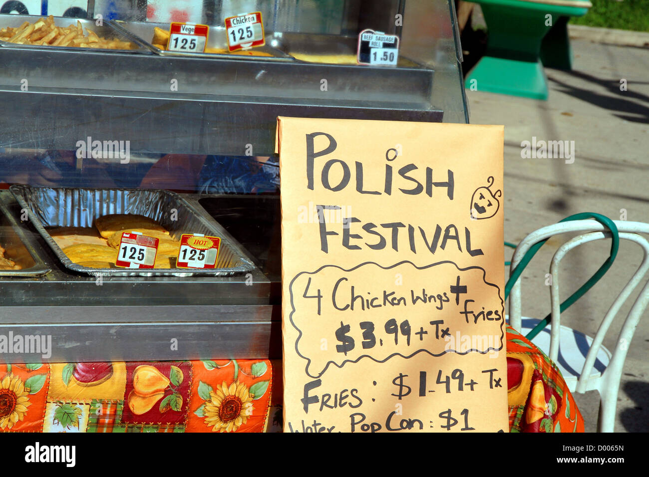 Polish Festival Food Sign Stock Photo - Alamy
