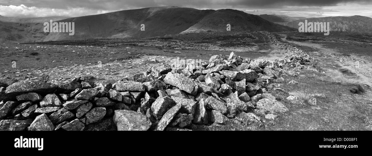 Landscape, Summit ridge, High Pike fell, Fairfield Horseshoe fells ...