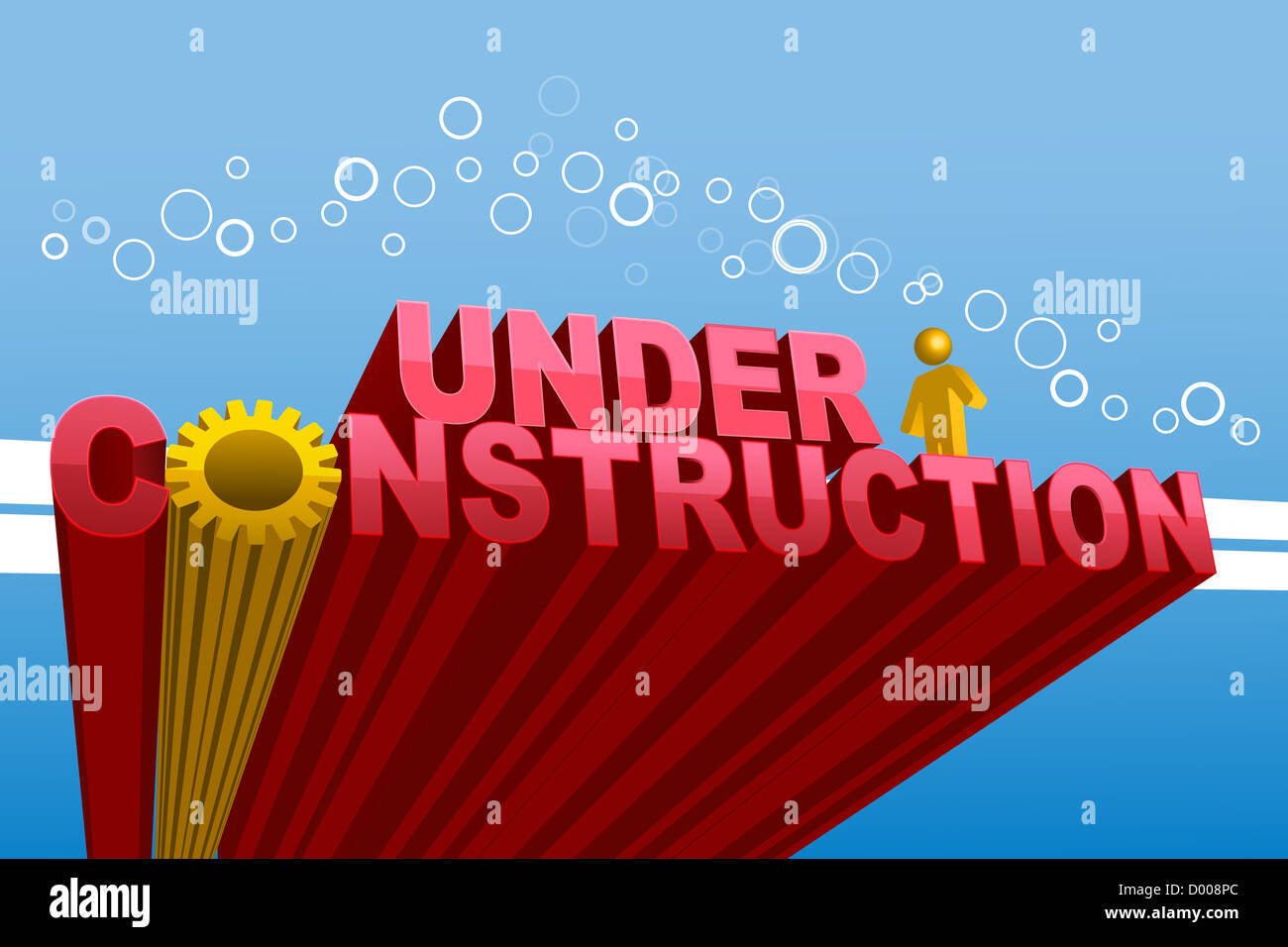 illustration of under construction Stock Photo - Alamy