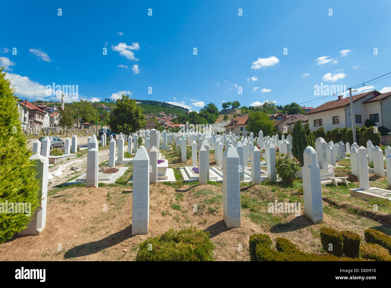 Muslim cemetery near of Sarajevo Stock Photo - Alamy