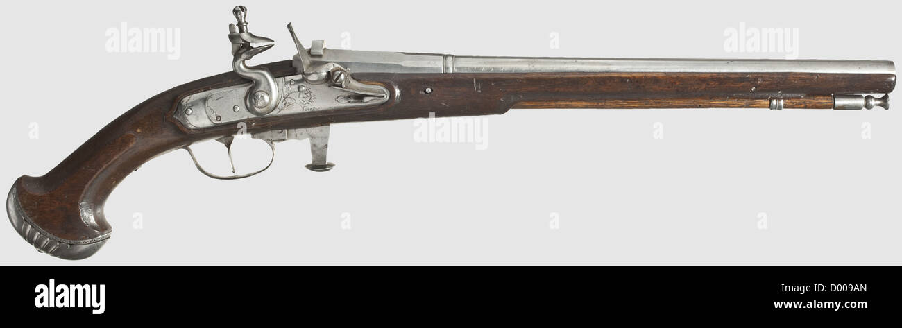 A breech-loading flintlock pistol,for paper cartridges,Dutch/Flemish ...