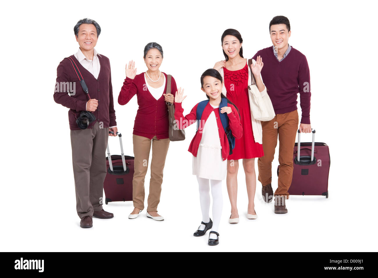 Joyful family going for a vacation Stock Photo - Alamy