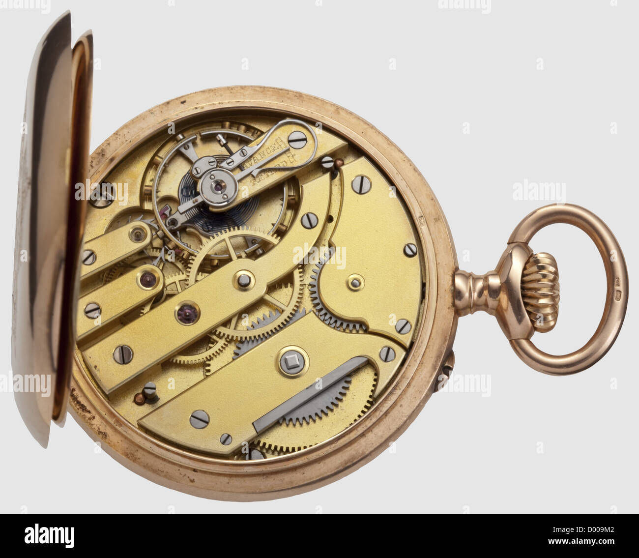 Kaiser Wilhelm II - a pocket watch,Gold pocket watch awarded as a prize ...