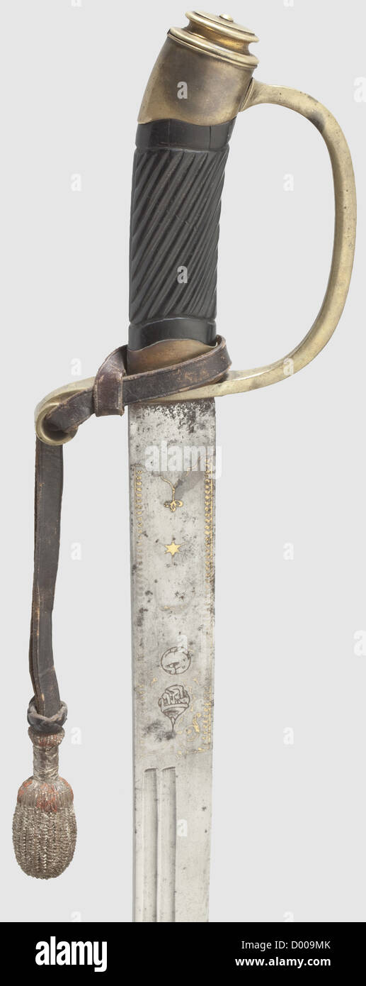 A model 1881 officer's shashqa,Slightly curved single-edged Persian ...