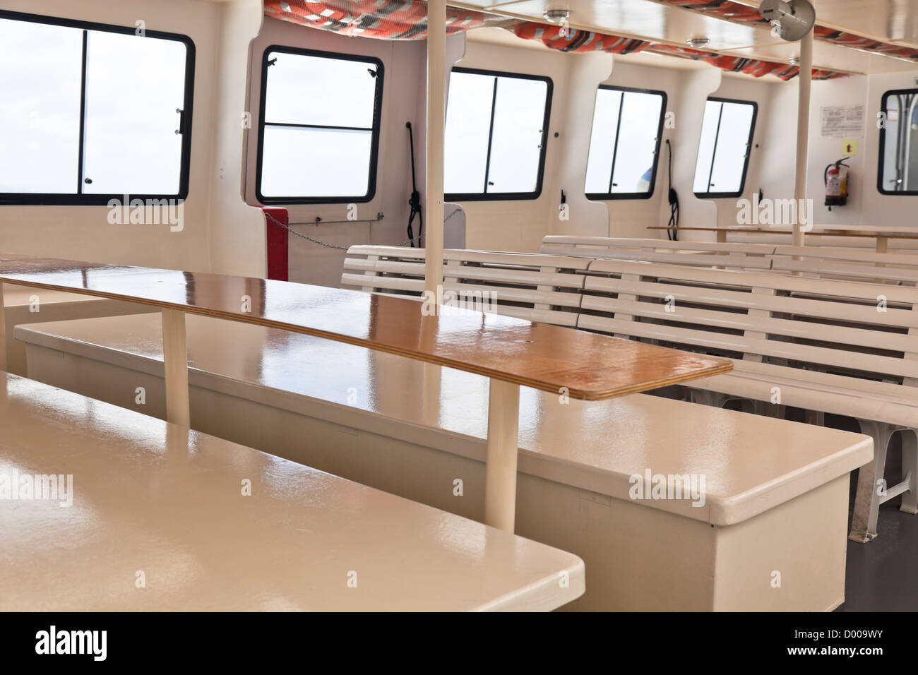 Passenger's Recreational Ship Interior. Empty cabin Stock Photo - Alamy