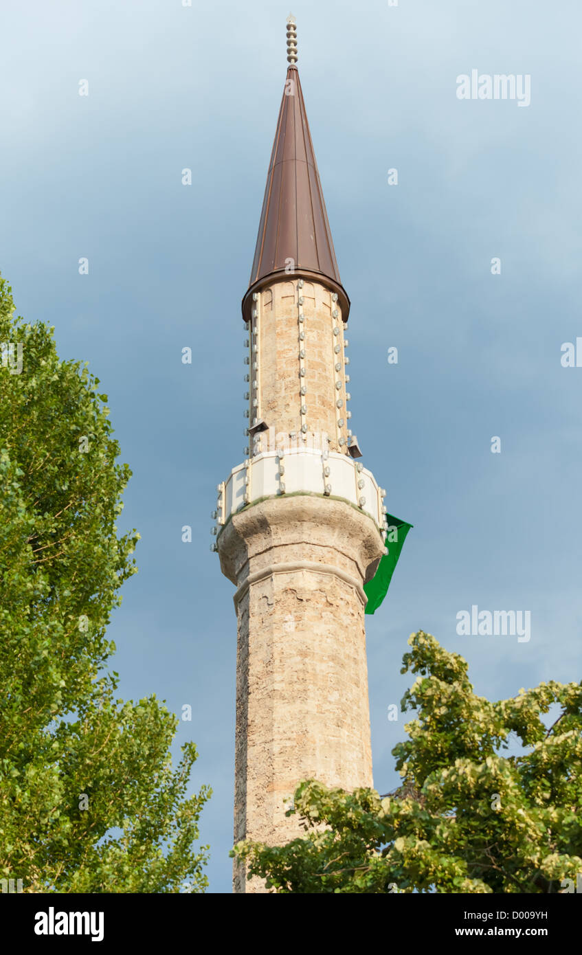 Minaret of Ferhadija Mosque in Sarajevo, Bosnia and Herzegovina Stock ...