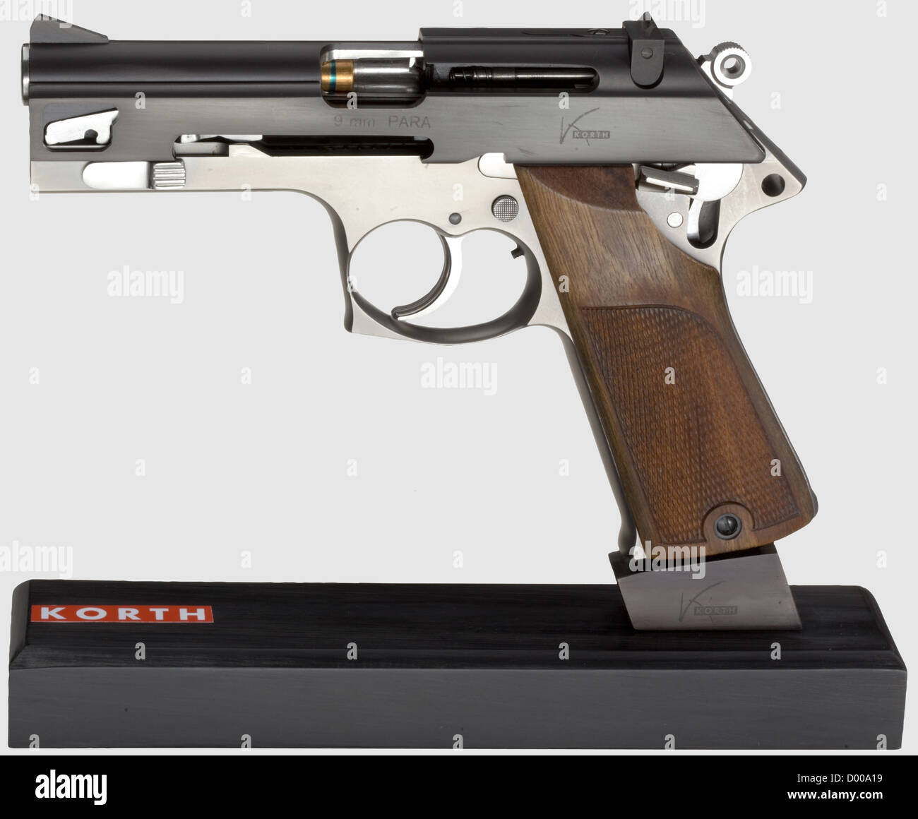 A Korth pistol cutaway model,cal. 9 mm Parabellum. Barrel length 103 mm ...