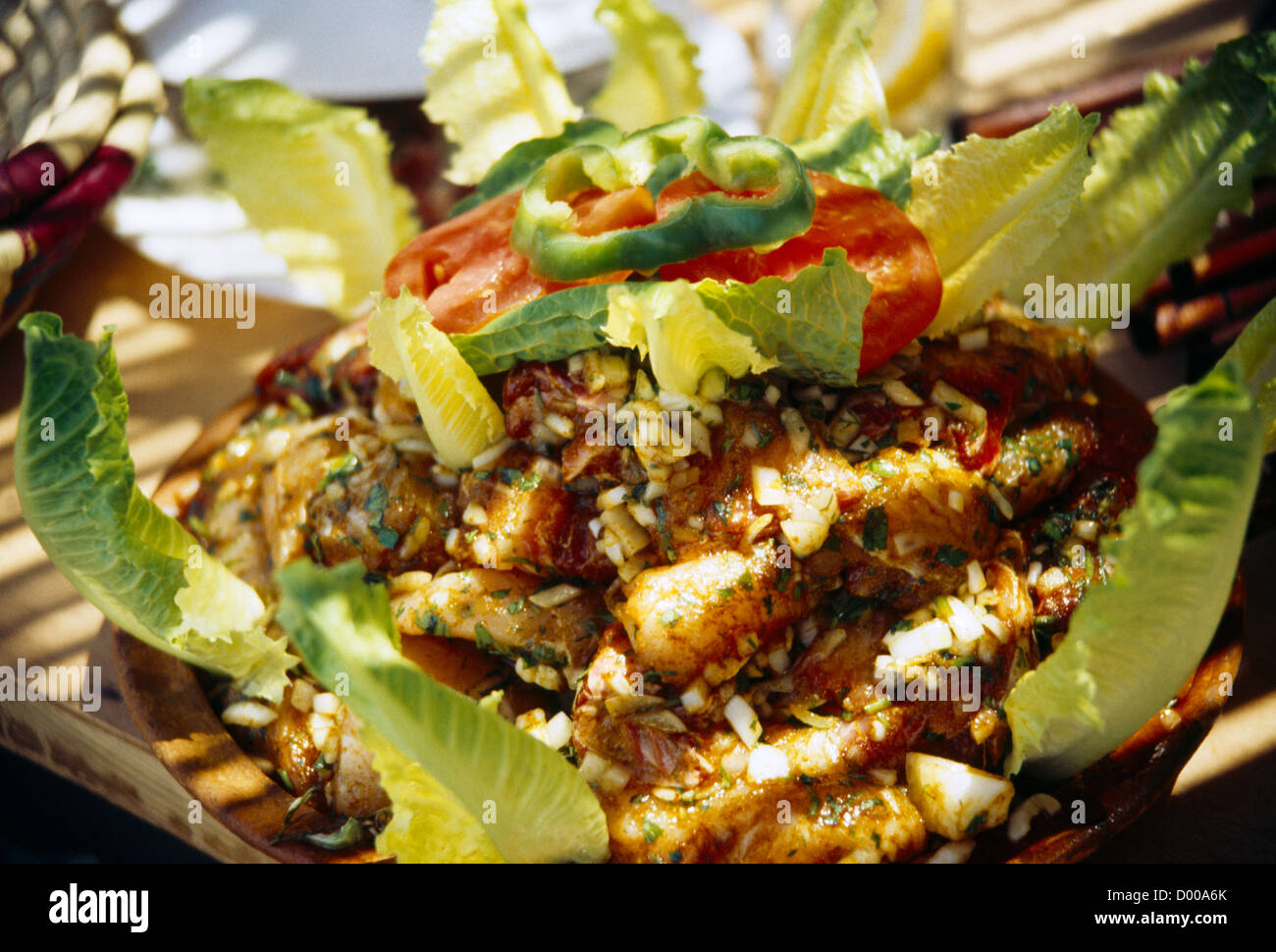 Morocco Shark Kebabs Waiting To Be Cooked Stock Photo - Alamy