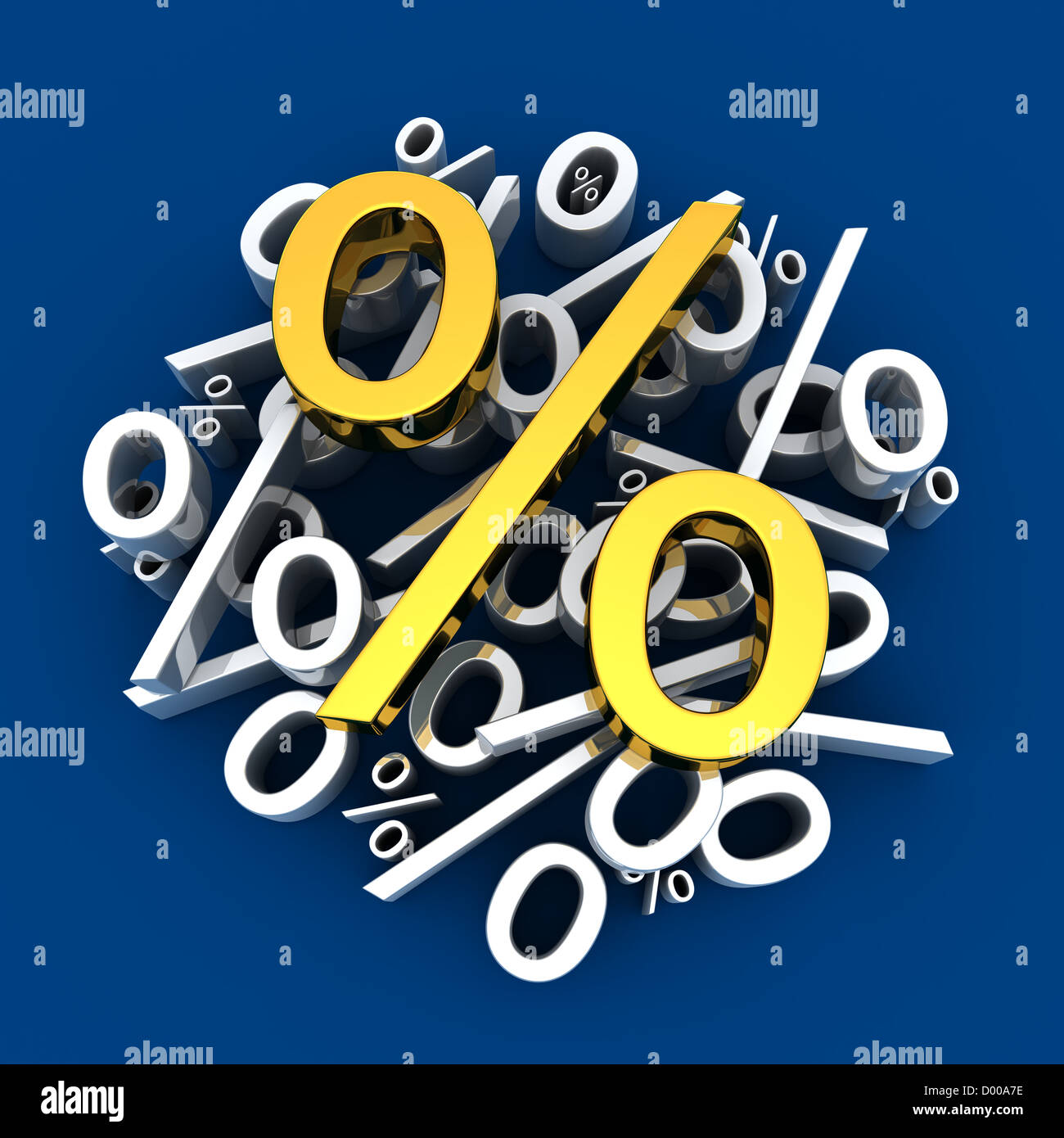 Percent sign (done in 3d Stock Photo - Alamy