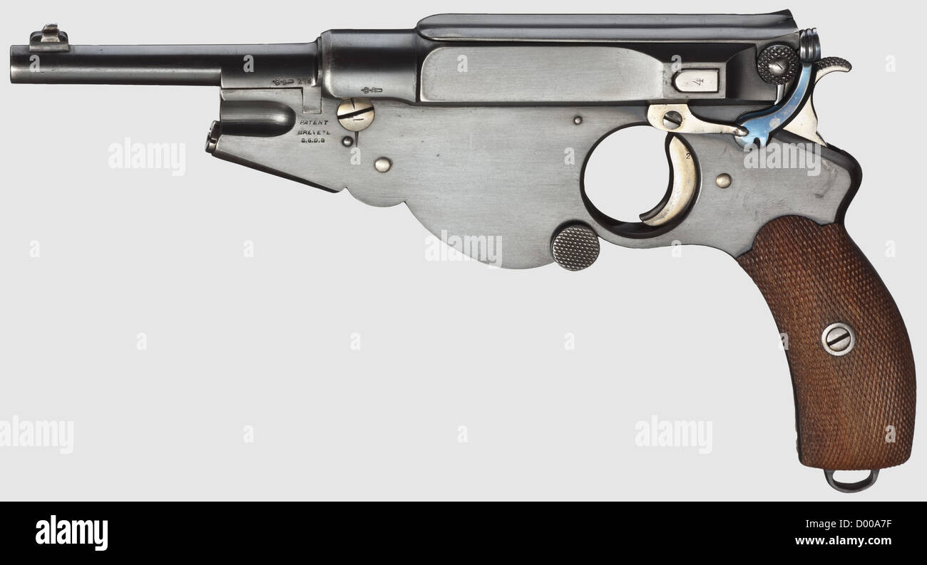 A Bergmann model 1896 No.3 with shoulder stock device,cal.6.5 mm ...