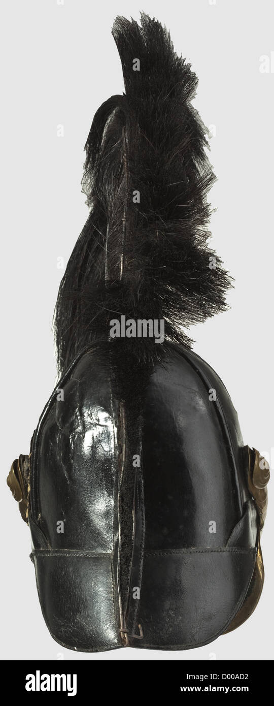 A model 1809 helmet for officers of the Line Cuirassiers,High black ...