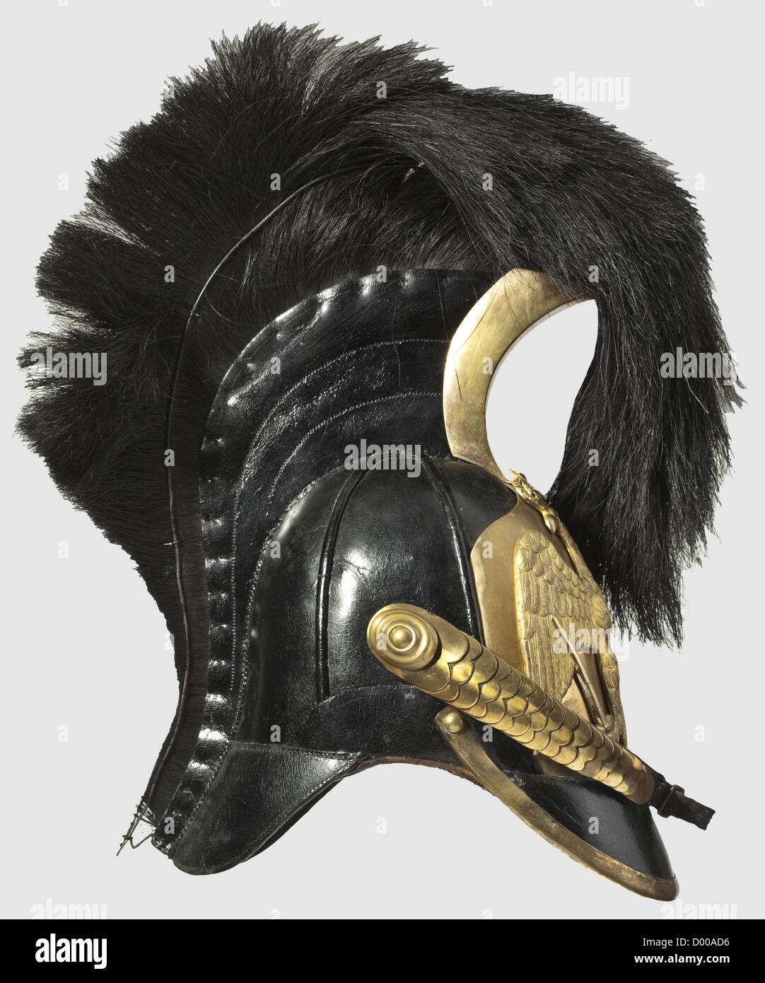 A model 1809 helmet for officers of the Line Cuirassiers,High black ...