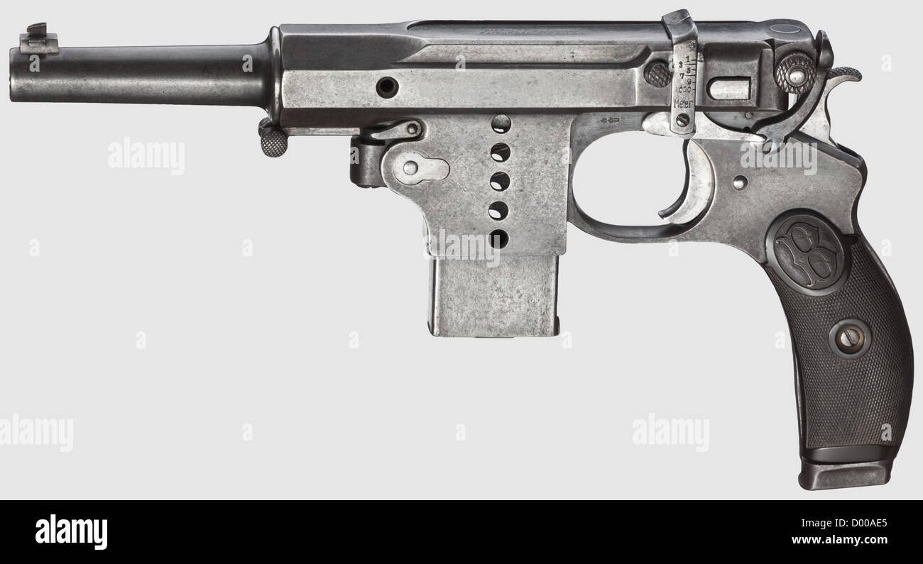 A Bergmann Mod.1897 No.5,cal.7.8 mm Bergmann,no.274.Matt bore.Eight ...