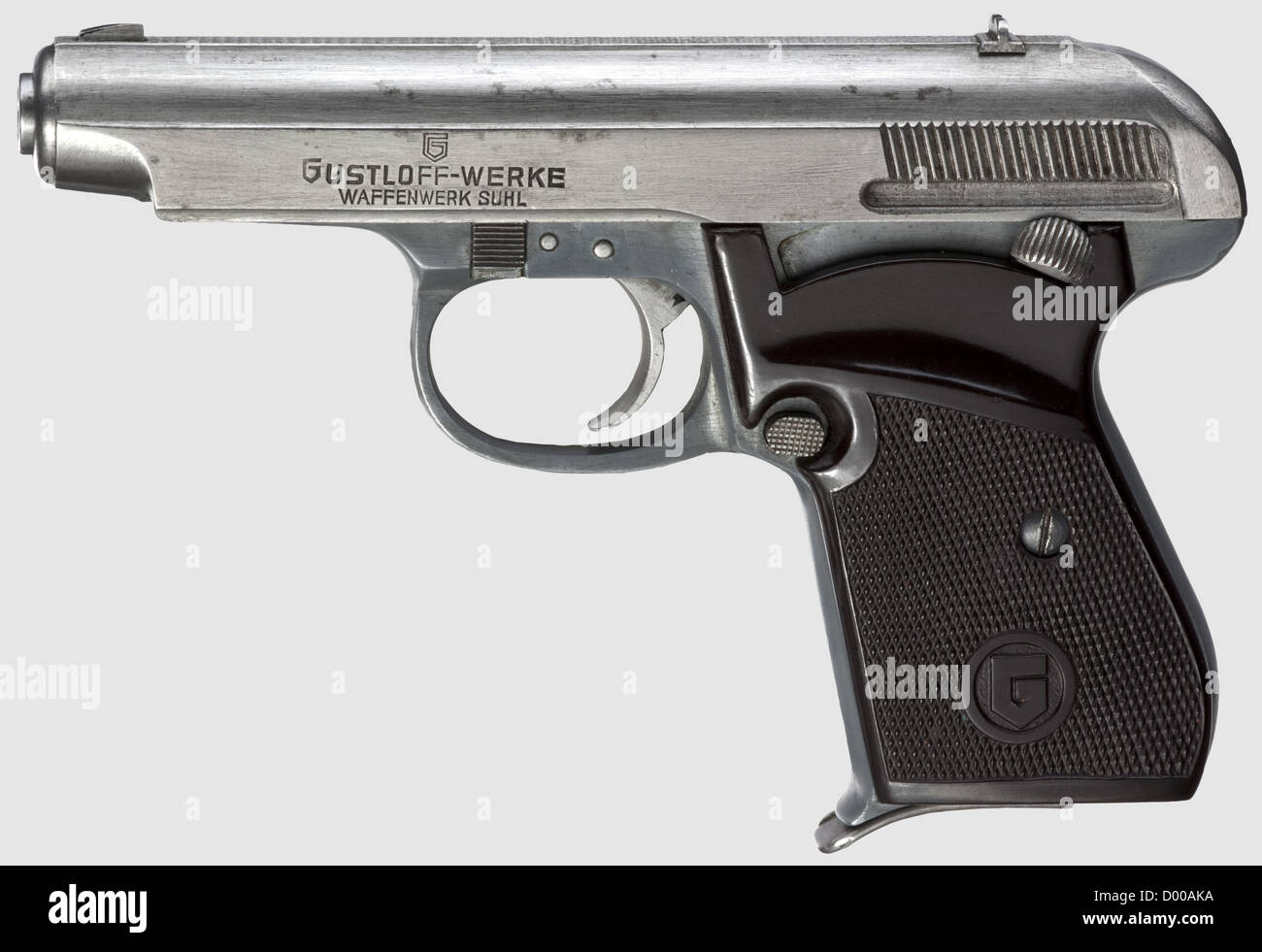 A Gustloff pistol,prototype,cal. 7.65 mm,no. 18 at pommel bottom. No ...