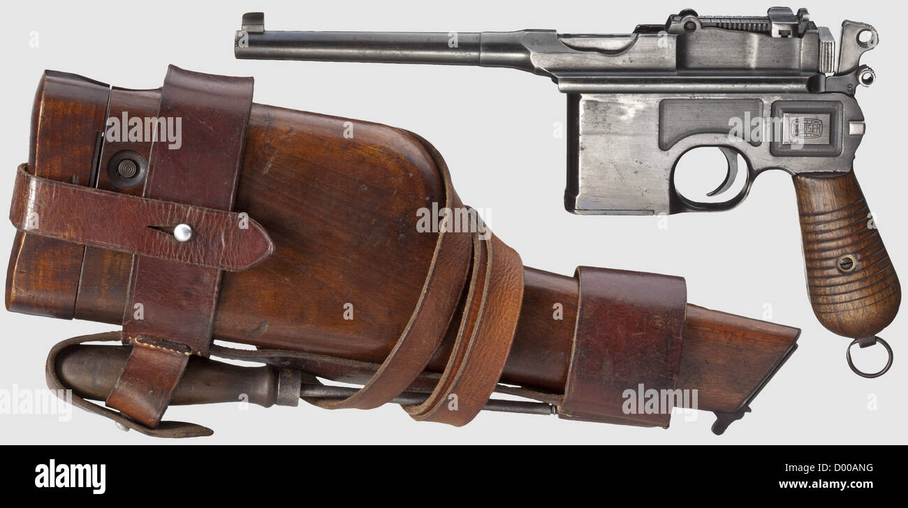 Mauser C 96 "Late Model 1930" with detachable stock and leather stock ...