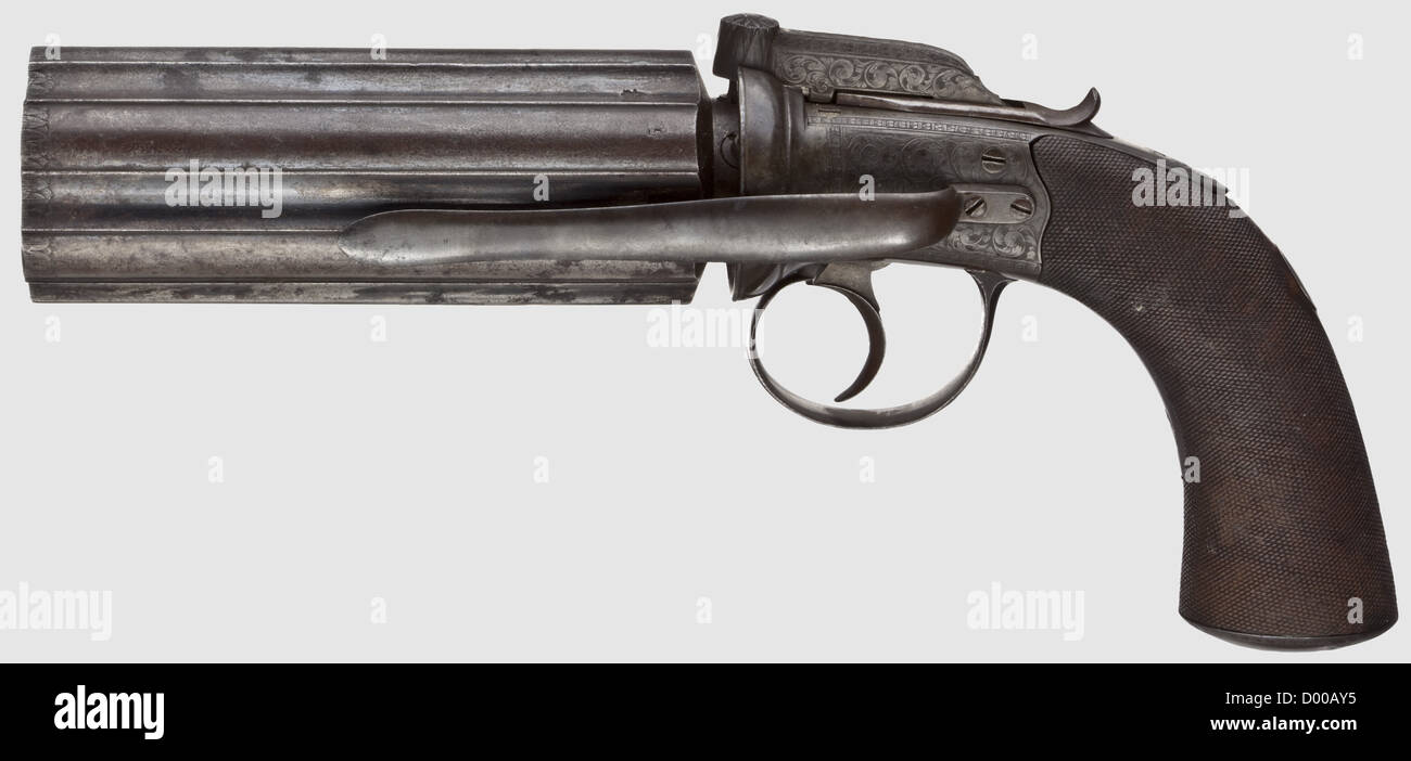 Large calibre percussion pepperbox hi-res stock photography and images ...