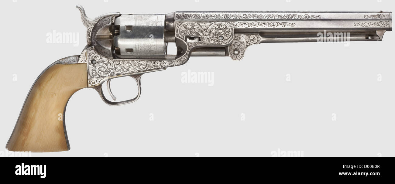 Colt M 1851 deluxe version,cal. .36,no. 206161,matching numbers. 7 1/2 ...