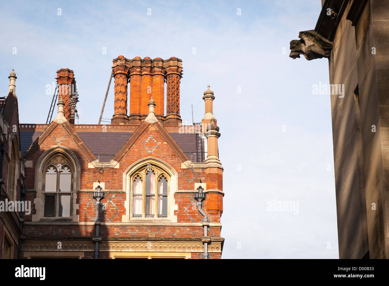 London Lincolns Inn High Holborn roof chimney chimneys detail Stock ...