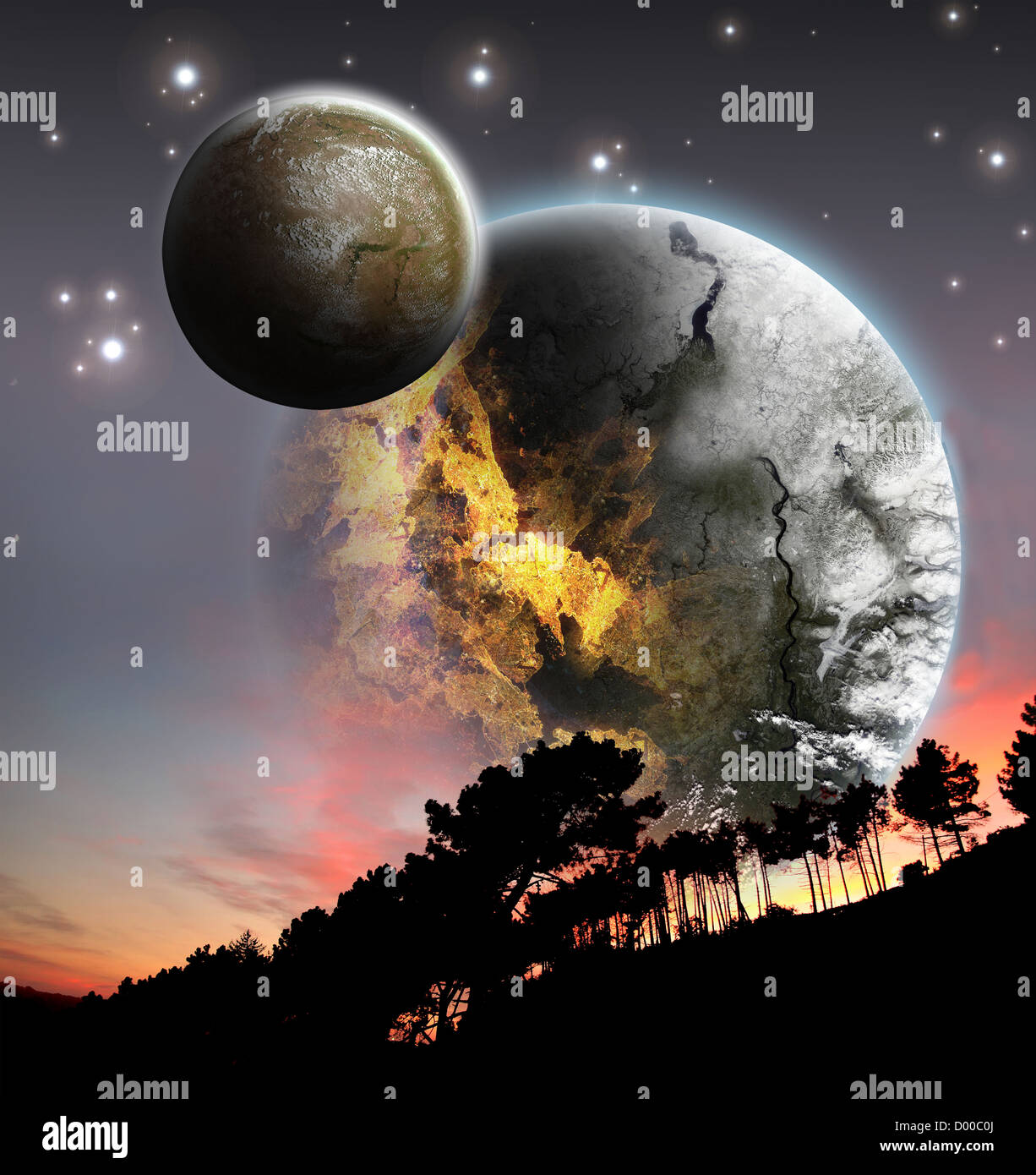 Alien Solar System View