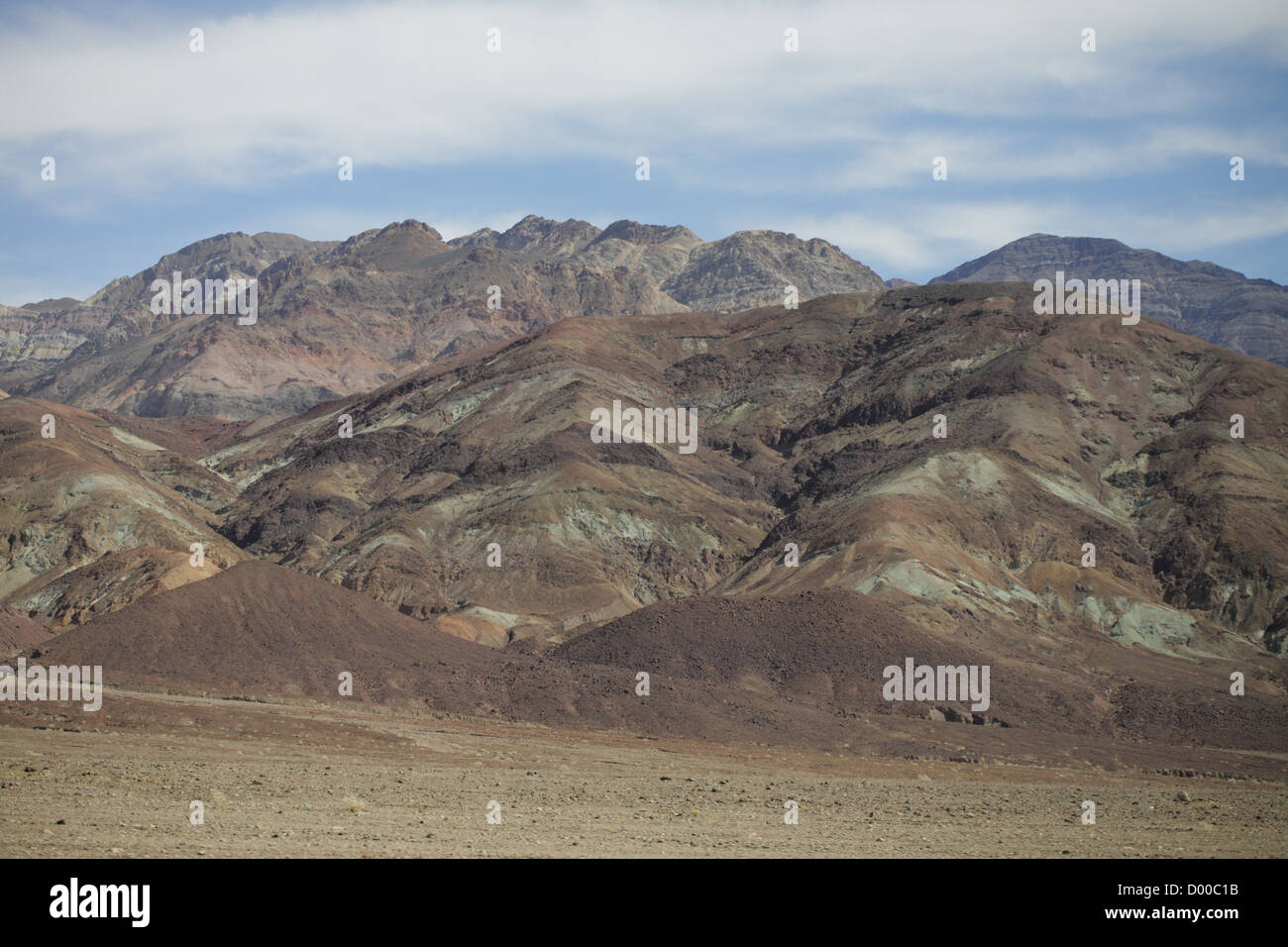 Strange and colourful geology in Death Valley, California, USA Stock ...