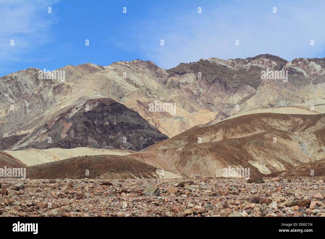 Strange and colourful geology in Death Valley, California, USA Stock ...