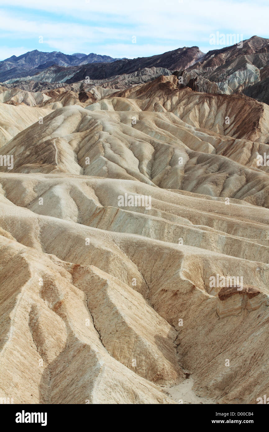 The badlands at Zabriskie Point, Death Valley; California, USA Stock ...