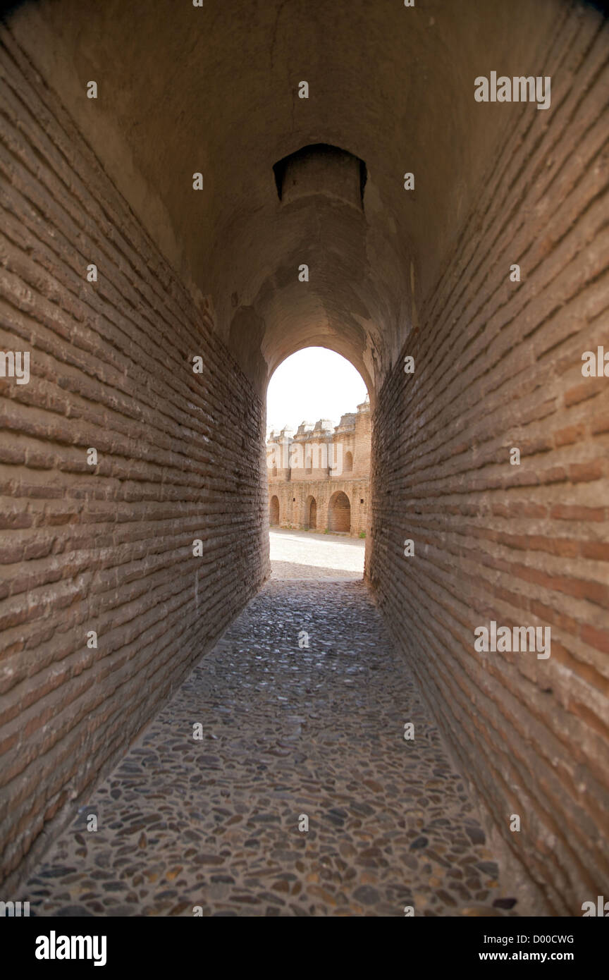 public free access big castle at coca city in spain Stock Photo - Alamy