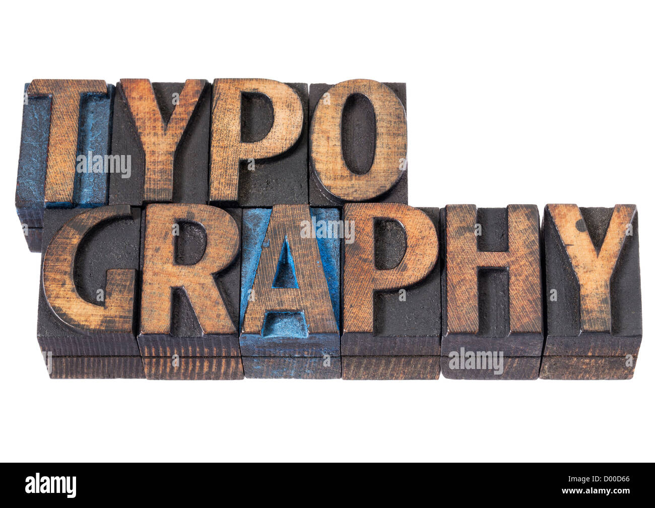 typography - isolated word in vintage letterpress wood type blocks ...