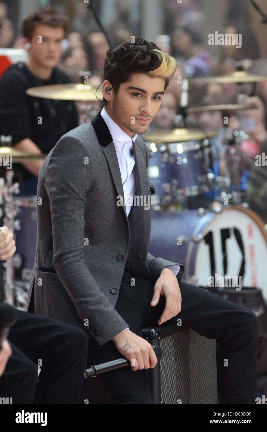 New York, USA. 13th November 2012. Zayn Malik on stage for NBC Today ...