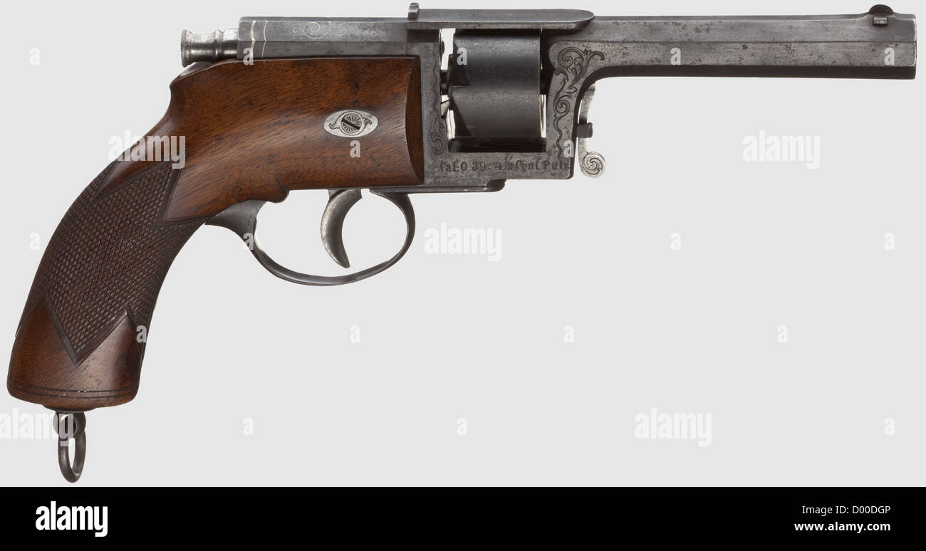 A needle-fire revolver,F. von Dreyse,Sömmerda,circa 1860. Cal. .39,no ...