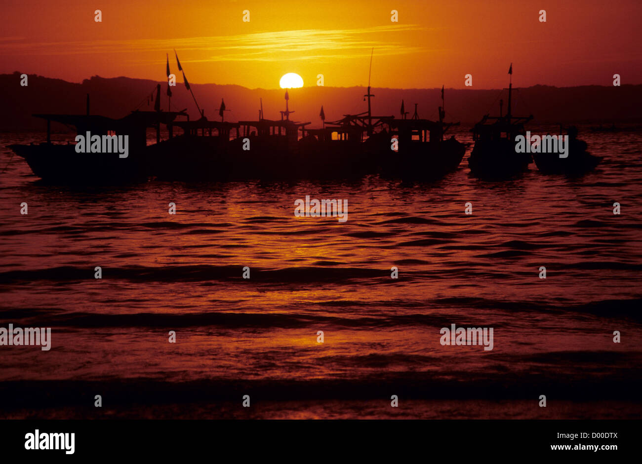 Fishing boats, Pangandaran, Java, Indonesia Stock Photo - Alamy