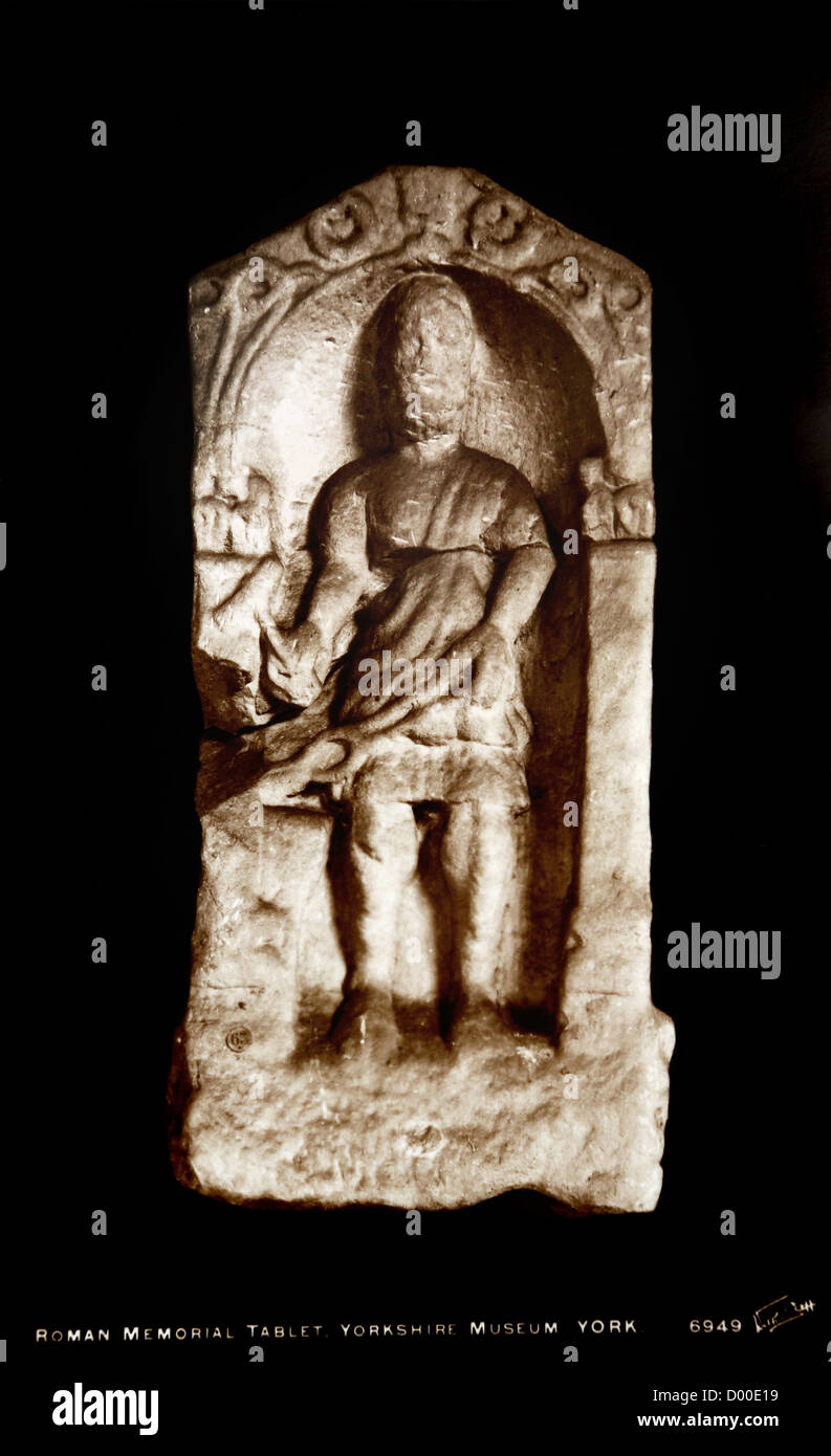 Postcard Showing The Roman Memorial Tablet In Yorkshire Museum York ...