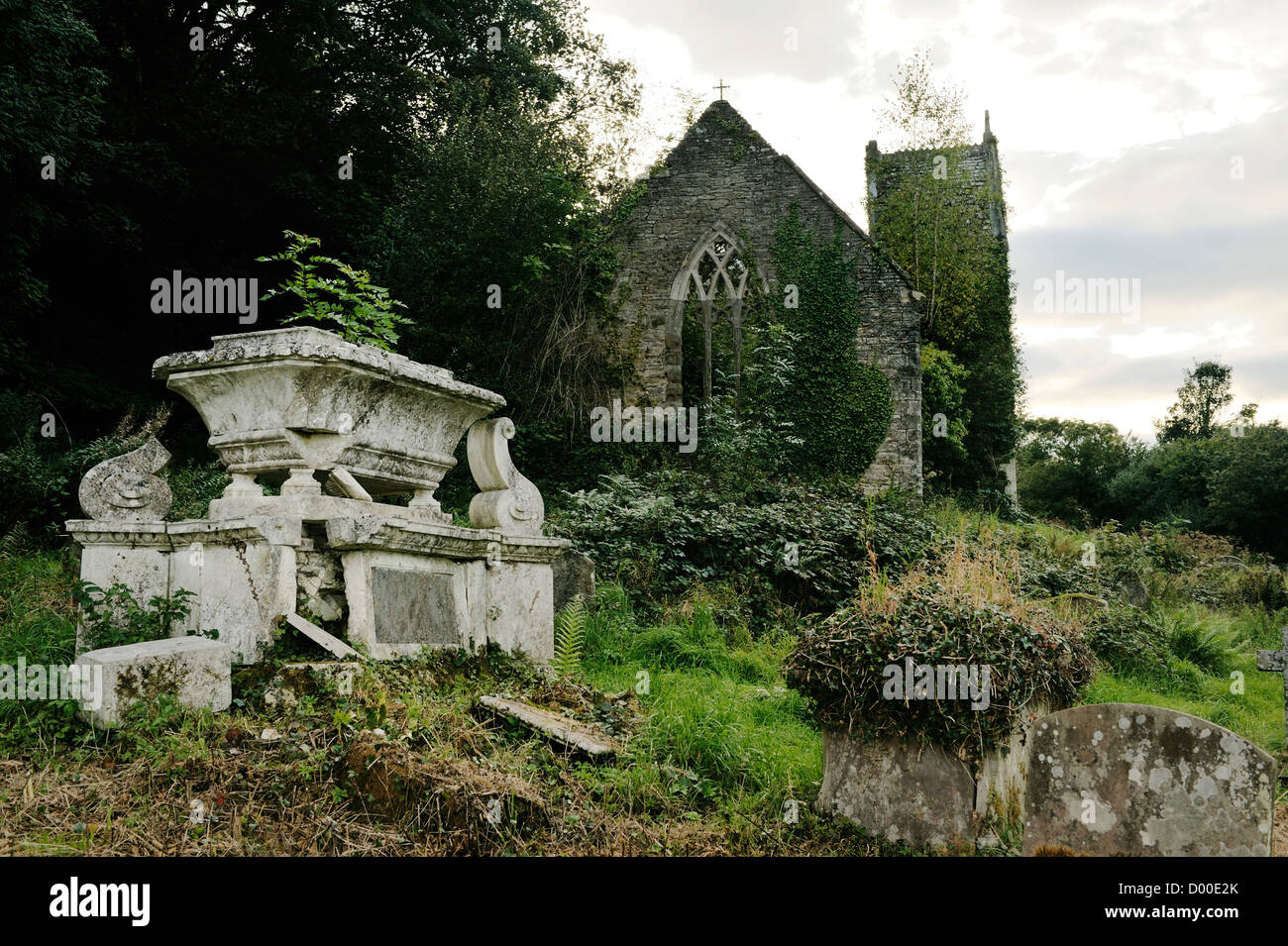 Tintern, Wye Valley, Monmouthshire, Wales, UK. Ruins of the Church of ...