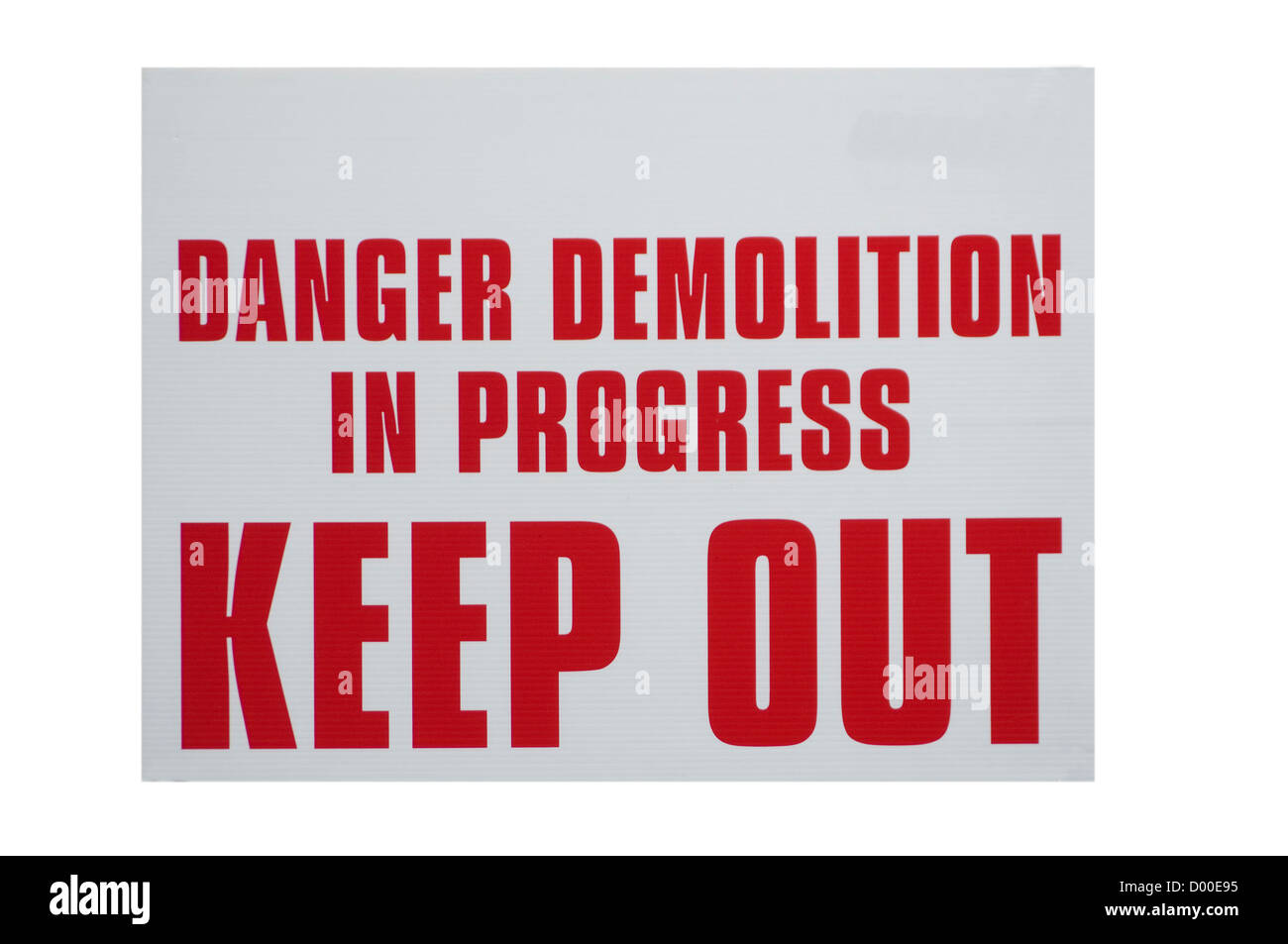 Demolition sign hi-res stock photography and images - Alamy