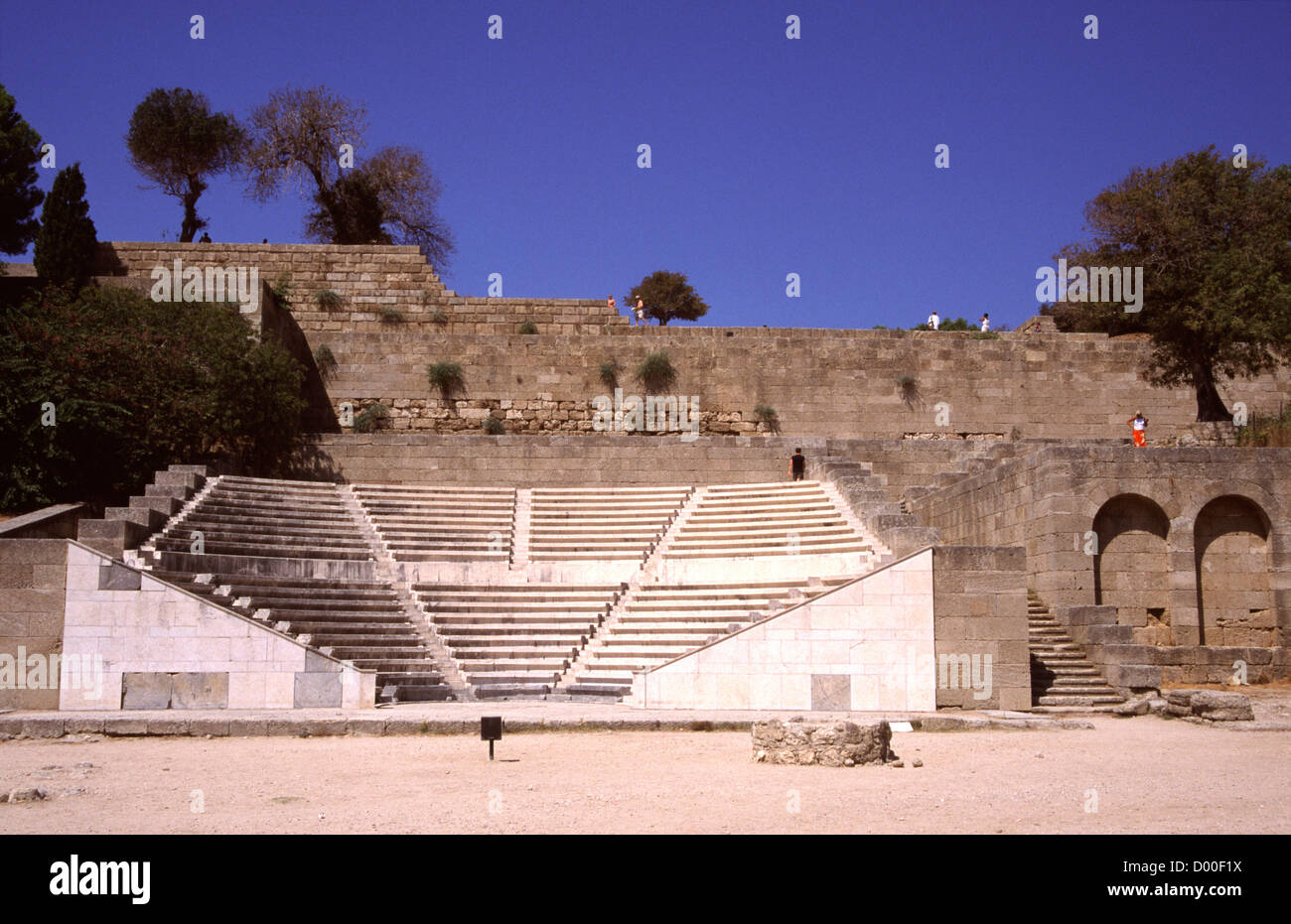 Rhodes Acropolis Theatre Stock Photo - Alamy