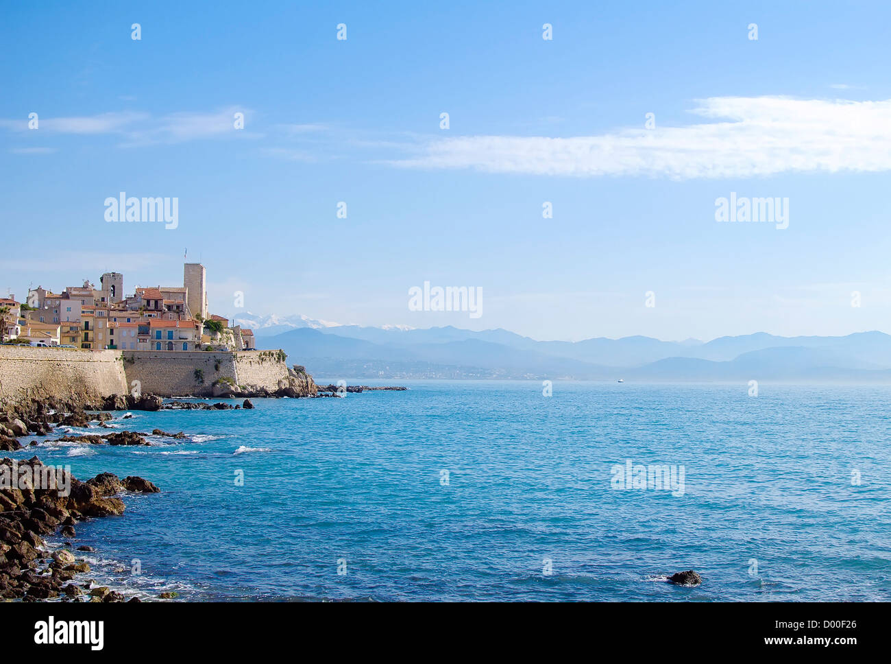 a picturesque landscape of the french mediterranean coast Stock Photo ...