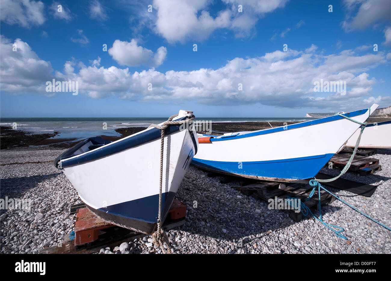 Two boats on the beach Stock Photo - Alamy