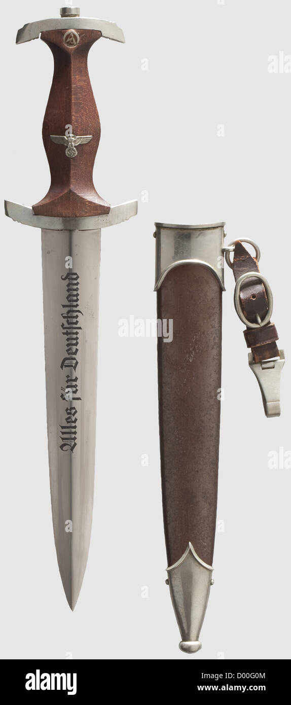 A model 1936 SS service dagger,with chain hanger and portepee Beautiful ...
