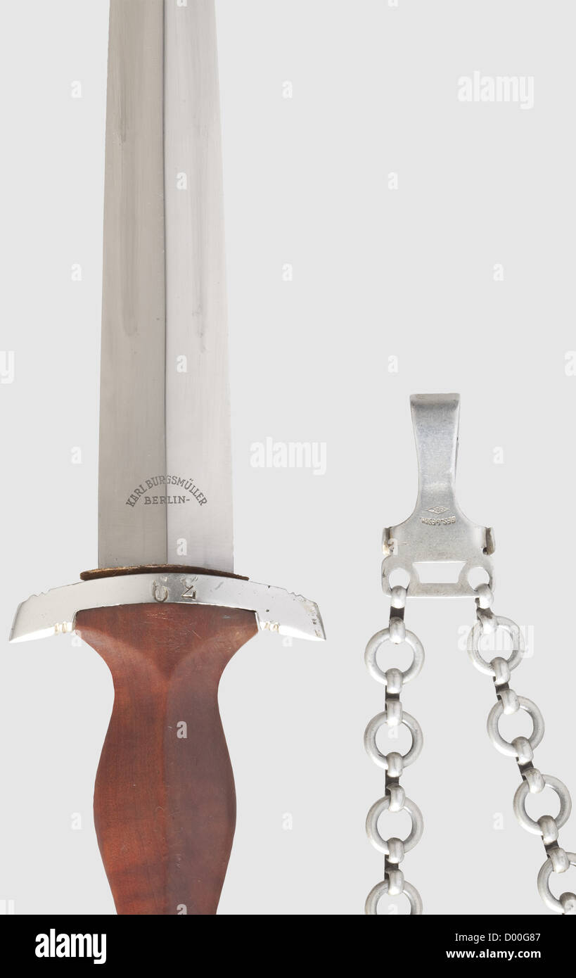 A model 1936 service dagger for NPEA leaders with chain hanger,Maker ...