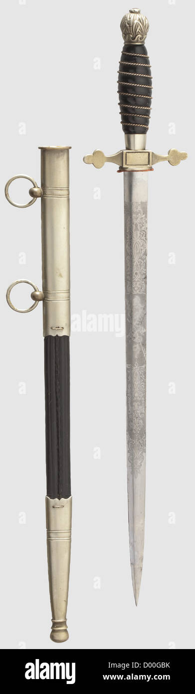 A dagger for fire department officers,circa 1930 Long dagger blade with ...