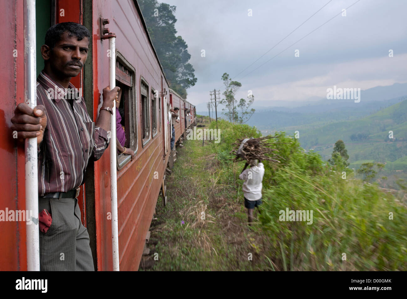 Train on the way to Badulla. Colombo-Badulla line. Sri Lanka Stock ...