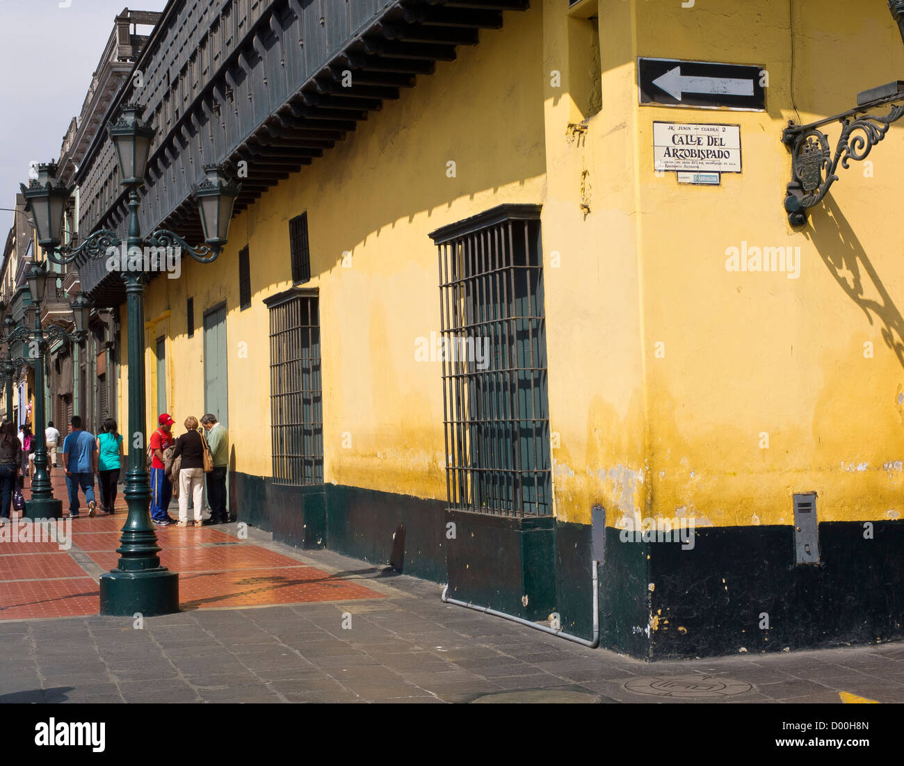 Peru. Lima city. House of the "Oidor Stock Photo - Alamy